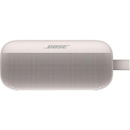 Bose SoundLink Flex Stereo Bluetooth-Lautsprecher (Bluetooth, Outdoor, Wasserdicht (IP67), verbinden mit Bluetooth®-fähigen Geräten), weiß