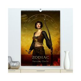 Calvendo Wandkalender Zodiac Fantasy Circle (Premium-Calendar 2023 DIN A2 Portrait)