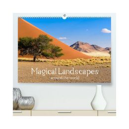Calvendo Wandkalender Magical Landscapes around the world (Premium-Calendar 2023 DIN A2 Landscape)