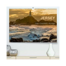 Calvendo Wandkalender JERSEY THE CHANNEL ISLAND (Premium-Calendar 2023 DIN A2 Landscape)