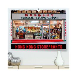 Calvendo Wandkalender Hong Kong Storefronts (Premium-Calendar 2023 DIN A2 Landscape)