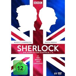 WVG DVD Sherlock Boxset Die Kompletten Staffeln 1-4 & Braut des Grauen