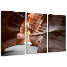 Pixxprint Leinwandbild Durchgang im Antelope Canyon