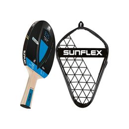 Sunflex Tischtennisschläger 2x Xcite C45 + Tischtennishülle + 6x SX+ Bälle