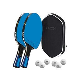 Sunflex Tischtennisschläger B45 2 x + Tischtennishülle Wallet + 2 x 3*** ITTF SX40+ Tischtennisbä