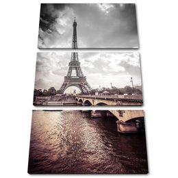 Pixxprint Leinwandbild Eiffelturm in Paris