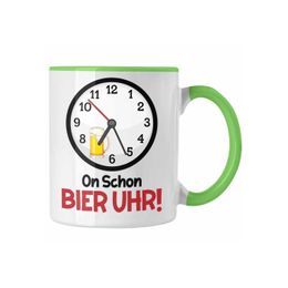 Trendation Tasse Oh Es Ist Bier Uhr Tasse Geschenk Biertrinker Saufen Alkohol Geschenki