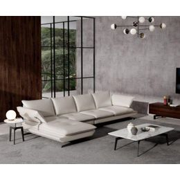 JVmoebel Ecksofa, Italienische Polster Sitz Ecke Leder Couch Garnitur Moderne