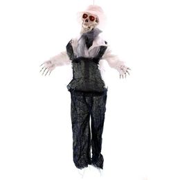 F.I.G. Dekofigur Halloween Dekoration Farmer Skelett mit Funktion