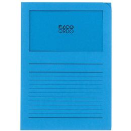 ELCO Formularblock 100 ELCO Sichthüllen Ordo classico DIN A4 blau glatt 120 g/qm