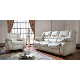 JVmoebel Sofa Multifunktions Couch Sofagarnitur Ledersofa 3+1+1 Relax Kino Sofa