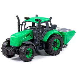 Polesie Spielzeug-Traktor Traktor Progress mit Düngerstreuer Schwungrad