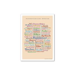 Deine Wörter Postkarte Poster Hannöversche Wörter