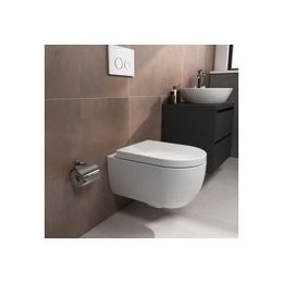 Aqua Bagno Tiefspül-WC Blankenburg WC Set Cocon 2.0 lang mit Softclose Sitz -