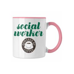 Trendation Tasse Sozialarbeiter Tasse Geschenk Social Worker Sozialer Bereich Spruch Ge