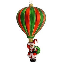 Hamburger Weihnachtskontor Christbaumschmuck Heißluftballon mit Santa