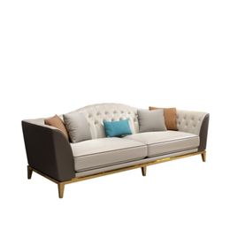 JVmoebel Wohnzimmer-Set, Chesterfield Edelstahl Couch Sitz Leder Polster Sofa 3+2 Garnitur