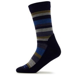 Stoic - Merino Trekking Crew Socks Stripes - Wandersocken 42-44 | EU 42-44 schwarz