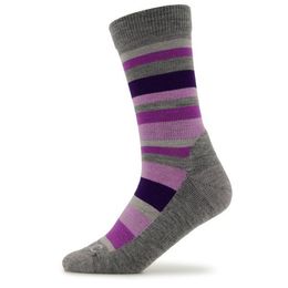 Stoic - Merino Trekking Crew Socks Stripes - Wandersocken 36-38 | EU 36-38 grau