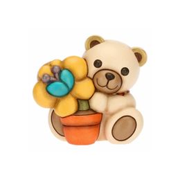 THUN SpA Dekofigur THUN Figur 'Teddy Frühling mit Blumenvase