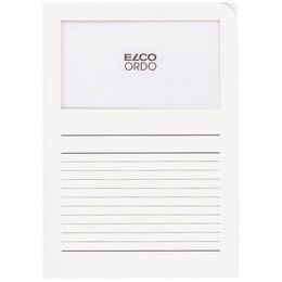 ELCO 100 ELCO Sichthüllen Ordo classico DIN A4 weiß glatt 120 g/qm Wischbezug (Papier)