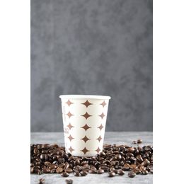 cofi1453 Coffee-to-go-Becher Kaffeebecher Stern Papierbecher PE beschichtet 6oz 180ml