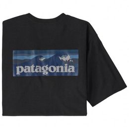 Patagonia - Boardshort Logo Pocket Responsibili - T-Shirt Gr S schwarz