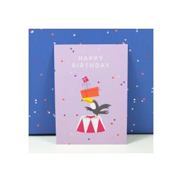 Bow & Hummingbird Postkarte Postkarte Happy Birthday Toucan