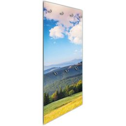 Wallario Wandgarderobe Berglandschaft im Gebirge unter blauem Himmel (1-teilig