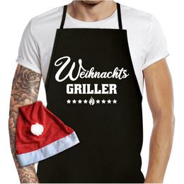 Soreso® Soreso® Grillschürze Grillschürze Weihnachtsgriller mit Mütze Weihnachtsgrillen Geschenk