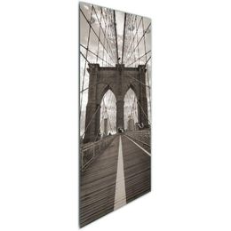 Wallario Wandgarderobe Brooklyn Bridge in New York (1-teilig