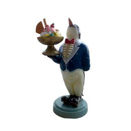 JVmoebel Skulptur Ice Cream Figur Statue Aufsteller Eisdiele Pinguin