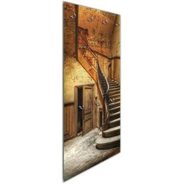 Wallario Wandgarderobe Rustikale Holztreppe (1-teilig