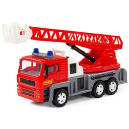 Polesie Spielzeug-Feuerwehr Drehleiter DL SPECIAL Einsatz LKW Schwungrad