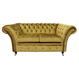 JVmoebel 2-Sitzer Chesterfield Design Luxus Polster Sofa Couch Sitz Textil Neu #232