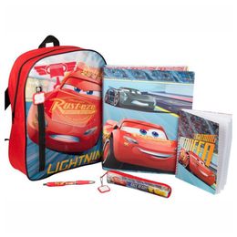 Disney Cars Kinderrucksack Gefüllter Rucksack mit Schul-Zubehör Disney Cars Kinder Tasche