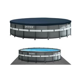 Intex Pool 26330GN Ultra XTR FramePool-Set (549x132cm) + aufblasbare Schwimmtiere