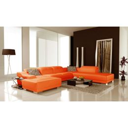 JVmoebel Ecksofa, Garnitur Polster Ecke Couch Design Couch Luxus Couchen Leder Neu