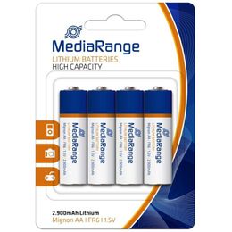 MediaRange 4 Professional AA / Mignon Lithium Batterien im 4er Blister Batterie