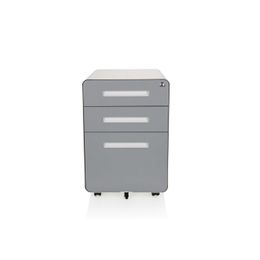 hjh OFFICE Rollcontainer Rollcontainer COLOR PLUS I Stahl