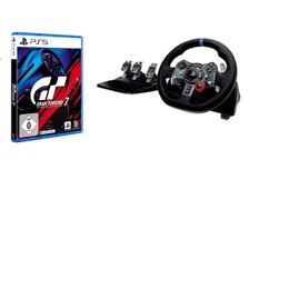 Logitech G29 Driving Force + Gran Turismo 7 Gaming-Lenkrad (Gran Turismo Spiel: Freigegeben ohne Altersbeschränkung)