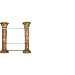 JVmoebel Skulptur Regal Glas Vitrine Ägyptische Regale Vitrinen XXL Säulen 180cm Säule
