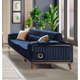 JVmoebel 3-Sitzer Luxus Dreisitzer Sitz Stoff Design Sofa 3 Sitzer Couch Möbel