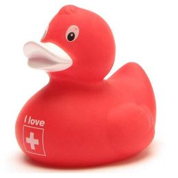 Duckshop Badespielzeug Badeente I love Schweiz