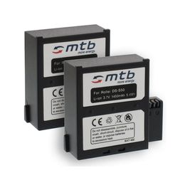 mtb more energy [BAT-422 - Li-Ion] Kamera-Akku kompatibel mit Akku-Typ Rollei DS-SD50 1450 mAh (3