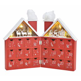 Spetebo befüllbarer Adventskalender Buch Adventskalender 30cm mit 24 Boxen