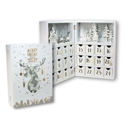 Spetebo befüllbarer Adventskalender Buch Adventskalender 30cm mit 24 Boxen (Set