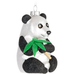 BRUBAKER Weihnachtsbaumkugel Pandabär mit Bambus