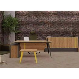 JVmoebel Eckschreibtisch Eckschreibtisch Couchtisch Sideboard Büro Möbel Design Arbeitszimmer (3-St.