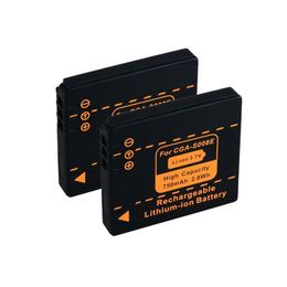 GOLDBATT 2x Akku für Panasonic DMC-FX30 FX-30 CGA-S008E DMW-BCE10E DMC-FS20 Kamera-Akku Ersatzakku 750 mAh (3